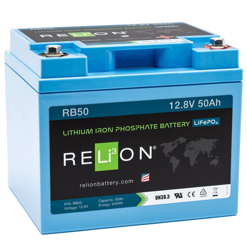 RELiON RB50 50Ah 12V LiFePO4 Lithium Versorgungsbatterie online kaufen ...